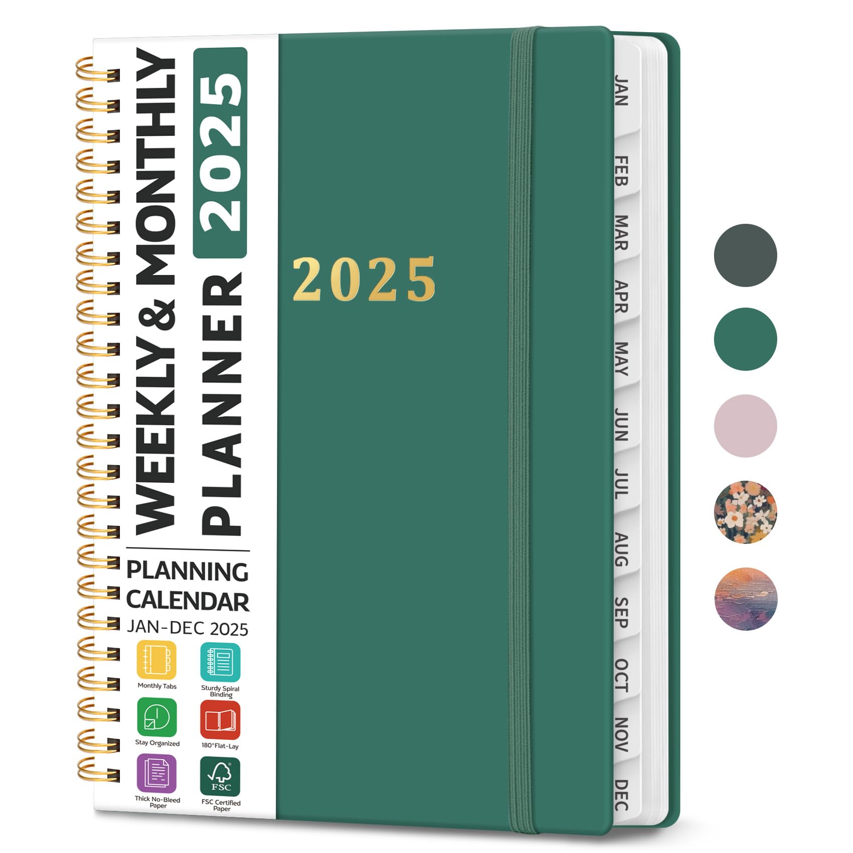 Amazon.com : 2025 Planner - Weekly and Monthly Planner, Jan 2025 to Dec ...