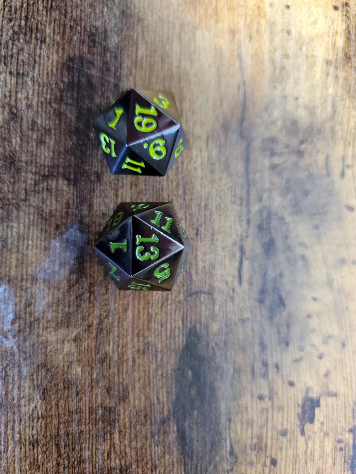 Amazon.com: Metal D20 Single Dice - Gun Metal Design - Solid Metal ...