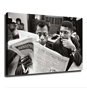 Amazon.com: SnOwky James Baldwin Civil Rights Movement Canvas Art ...