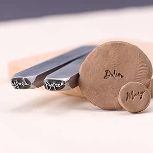 Amazon.com: Custom Metal Stamp with Signature - Personalized Initials ...