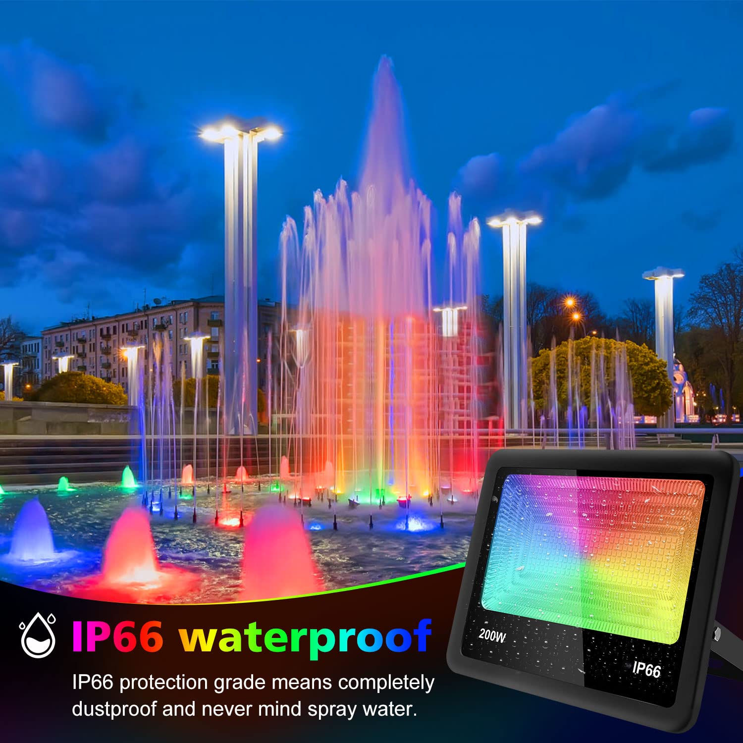 Led Flood Light 200w Rgb Abaj Lighting Model Name/Number: