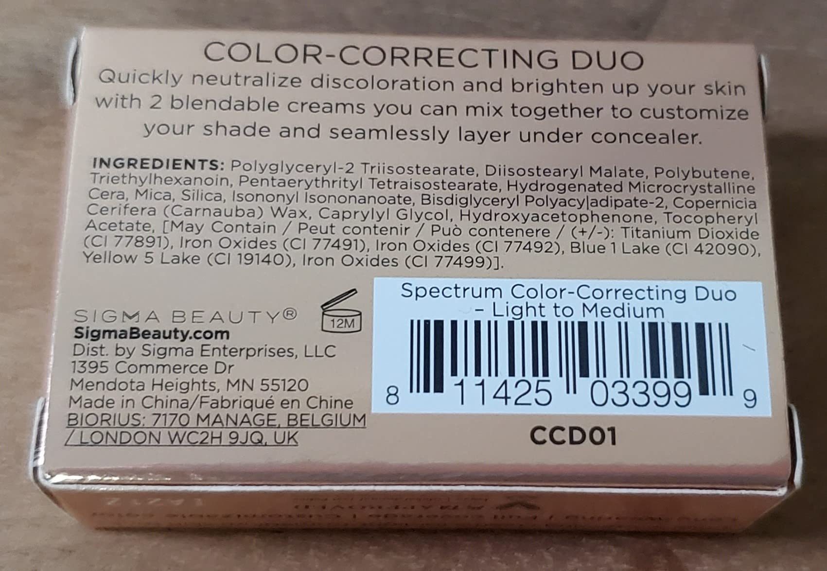 $7/mo - Finance Sigma Beauty Spectrum Color-Correcting Duo - 2in1 Color ...