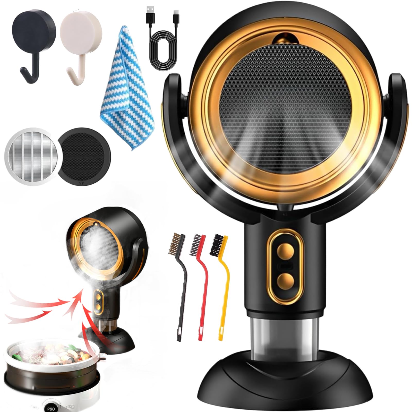 Amazon.com: PuffHide Purifier, 2025New 3000mAh Smoke Away Purifier Fan ...