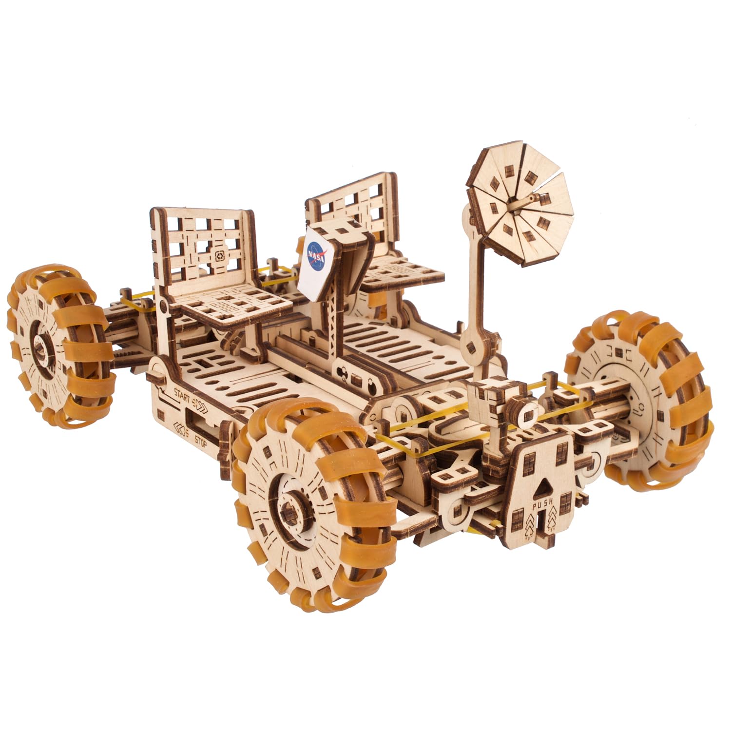 Amazon.com: UGEARS NASA Lunar Rover Model Kit - 3D Wooden Mechanical ...