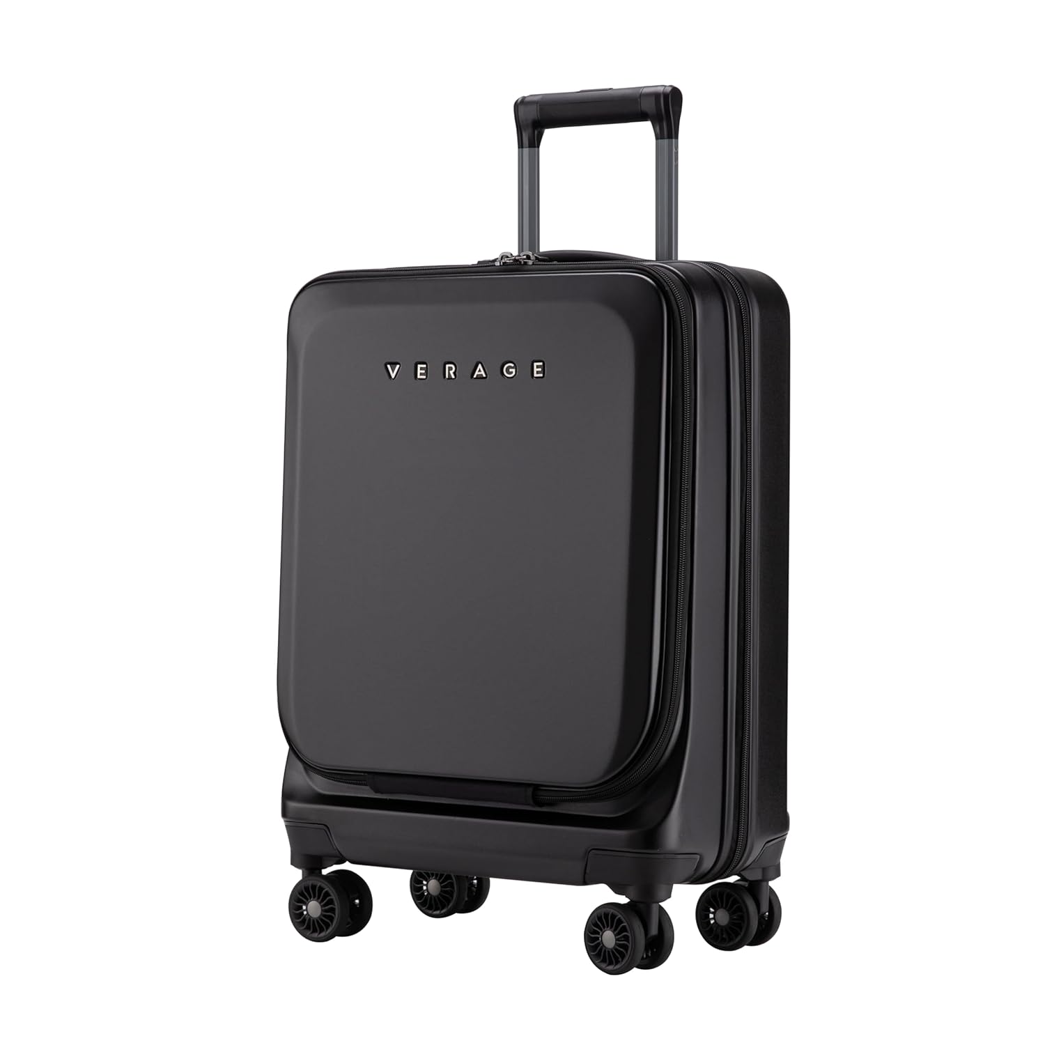 Verage Luxe Leader 56 cms Black Cabin-Size Carry On Hardsided Trolley Bags for Travel, Suitcase ...