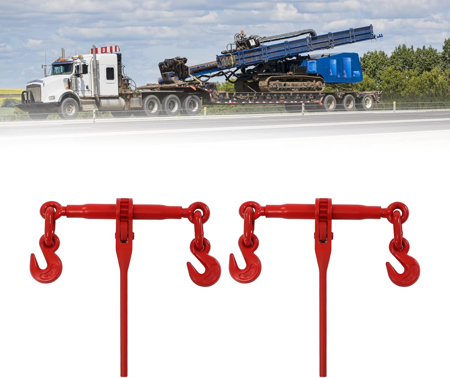 Amazon.com: Chain Binder Kit, 3/8" x 1/2" Ratchet Tensioner, 9200 lbs ...