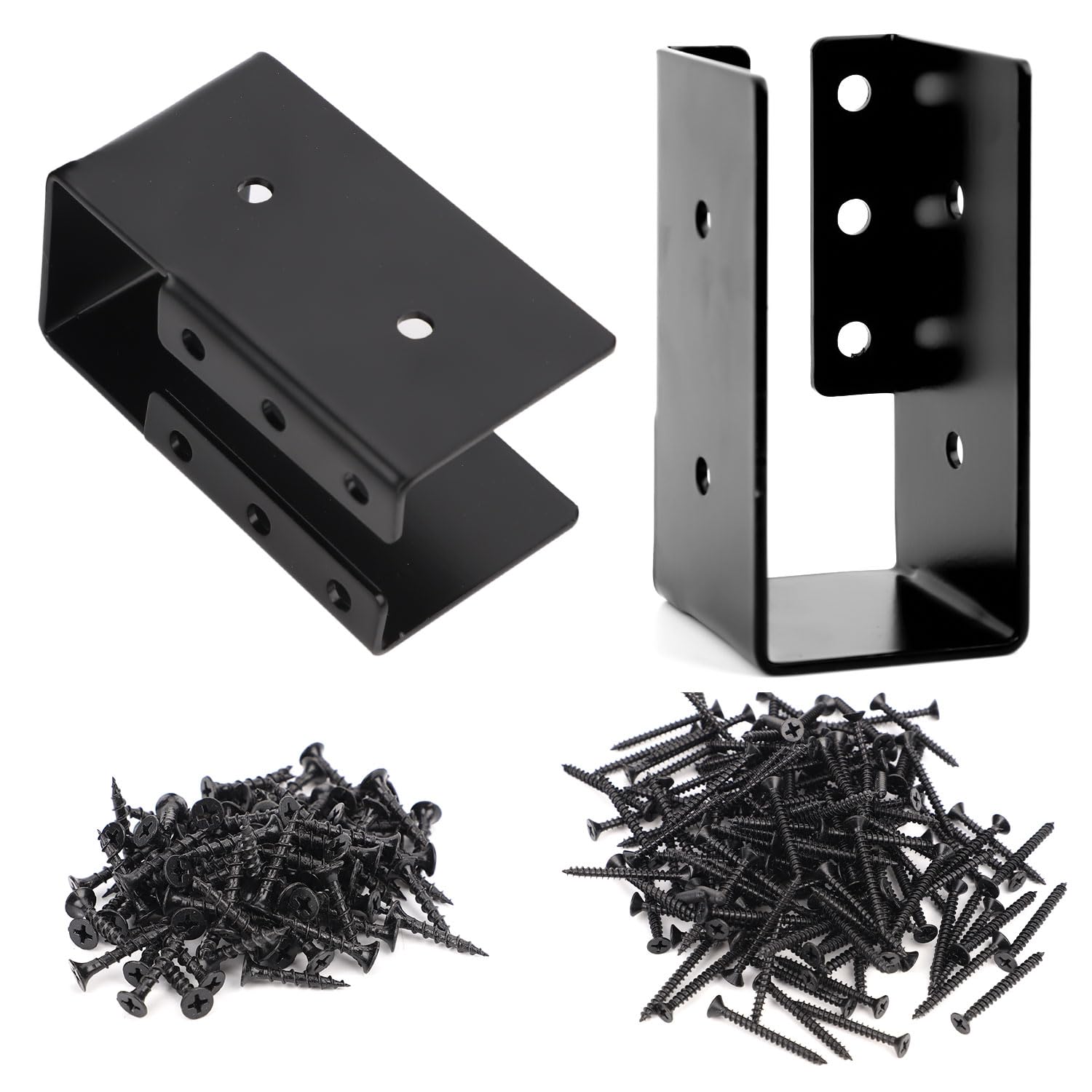 24pcs Deck Railing Bracket Connectors, for 2x4 Inch Railing Wood Fence ...