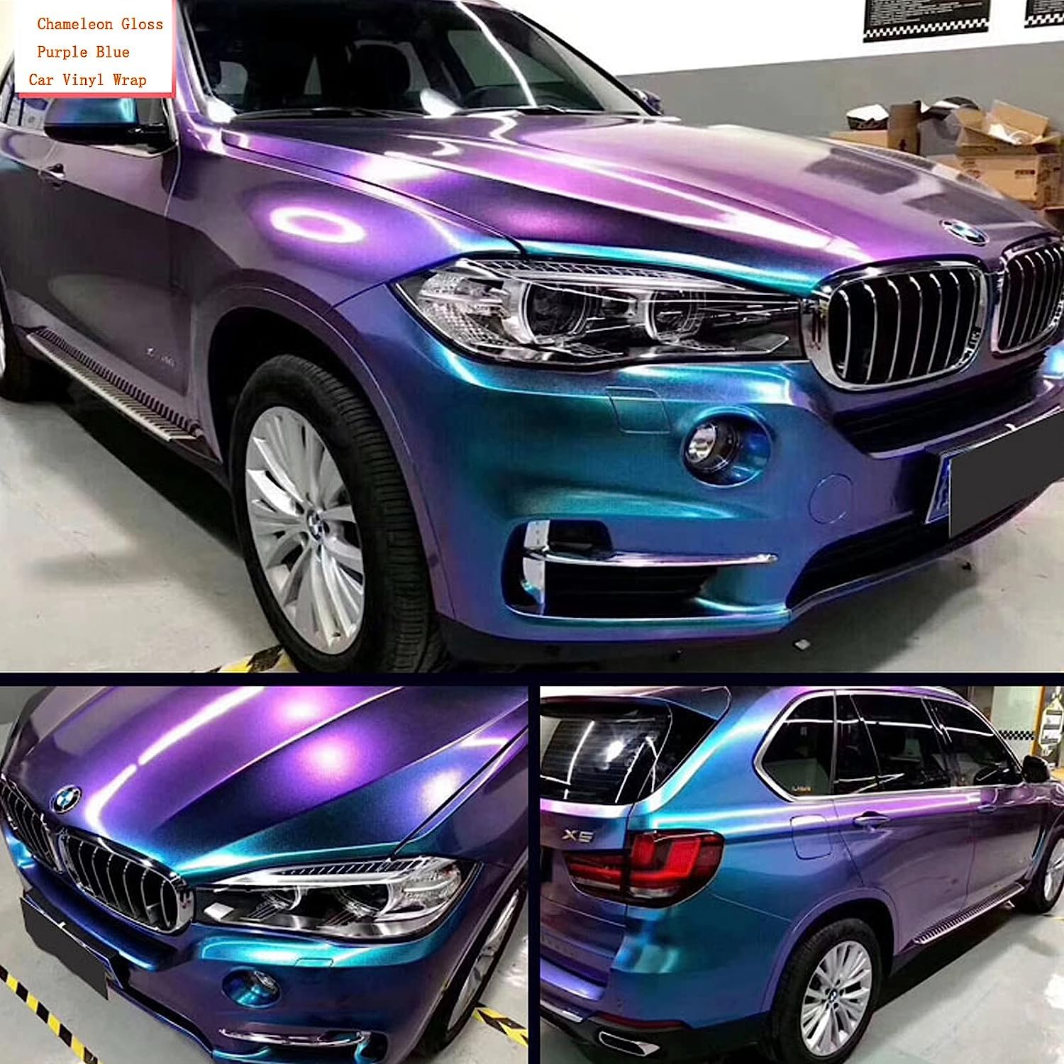 Snapklik.com : Chameleon Glossy Metallic Purple To Blue Vehicle Car ...