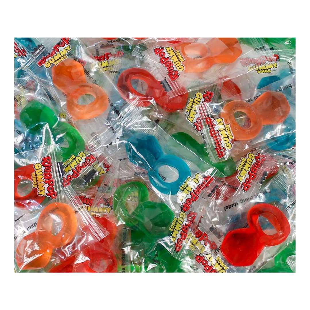 Anillos de goma Ring Pop – 100 unidades a granel (envueltos ...
