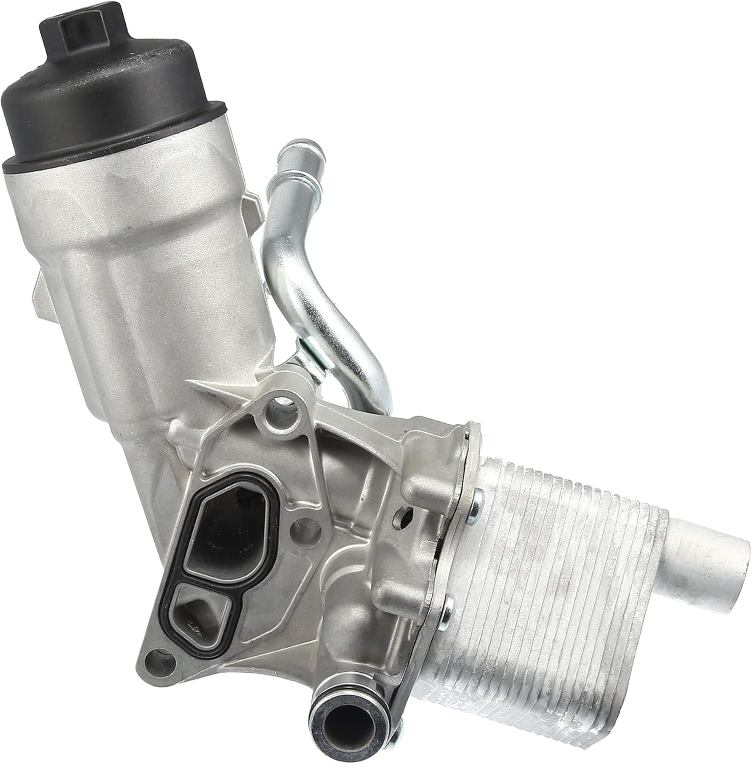 Amazon.com: X AUTOHAUX Aluminum Engine Oil Cooler Filter Housing ...