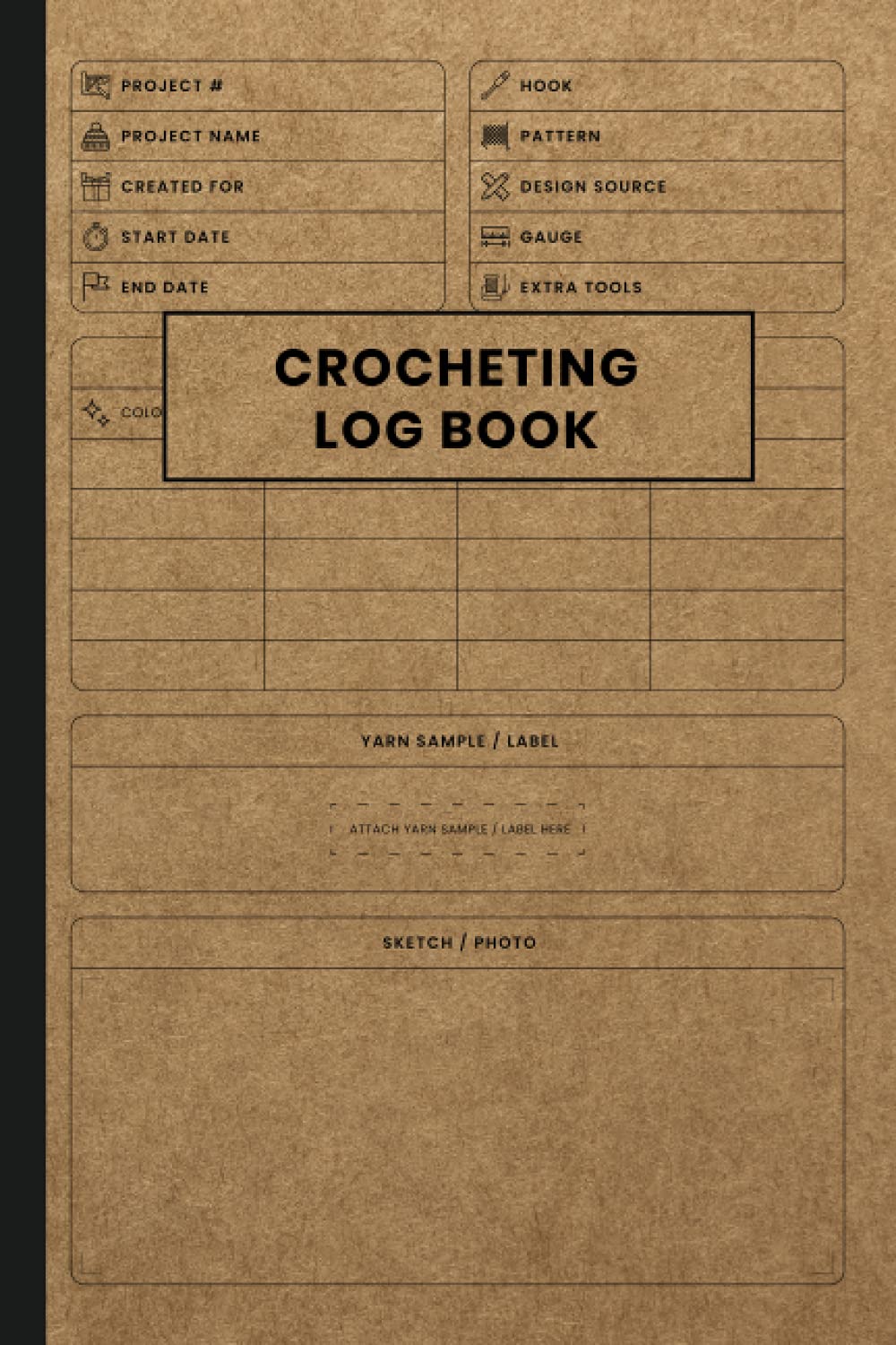 Crocheting Log Book Chart Tracker Record Book To Create Your ...