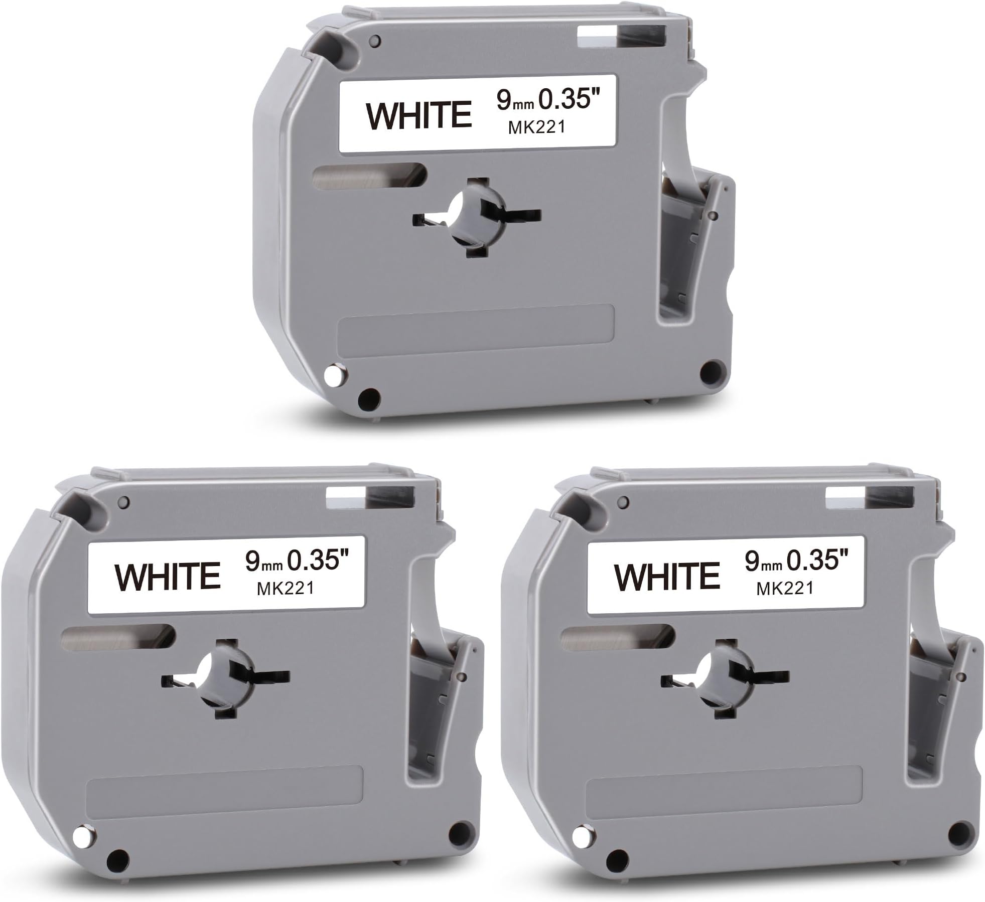 Brother MK221 ruban d'étiquette Noir sur blanc M : Amazon.fr ...