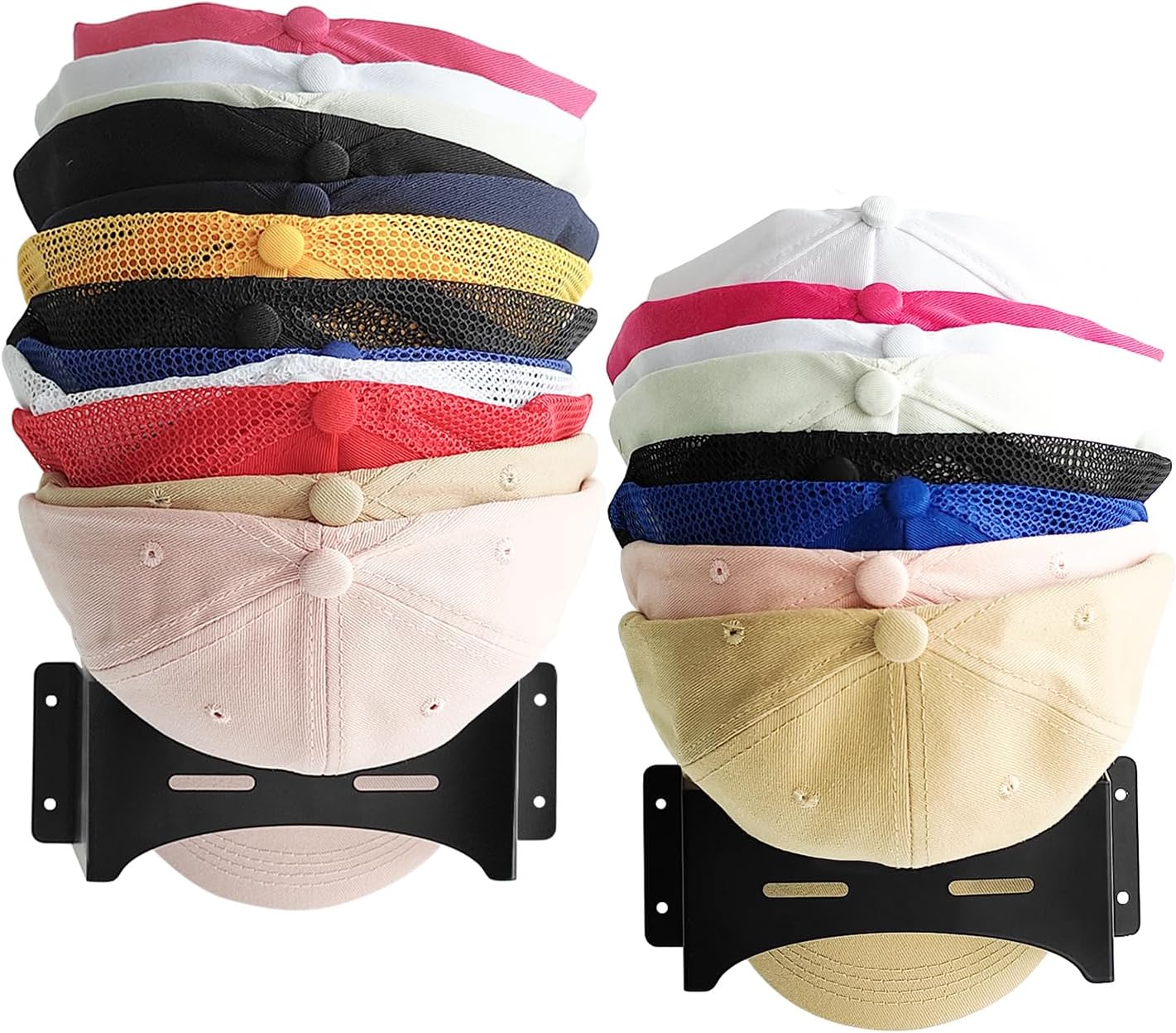 Amazon.com: XINGBAO 2Pack Stainless Steel Baseball Cap Racks, Compact ...