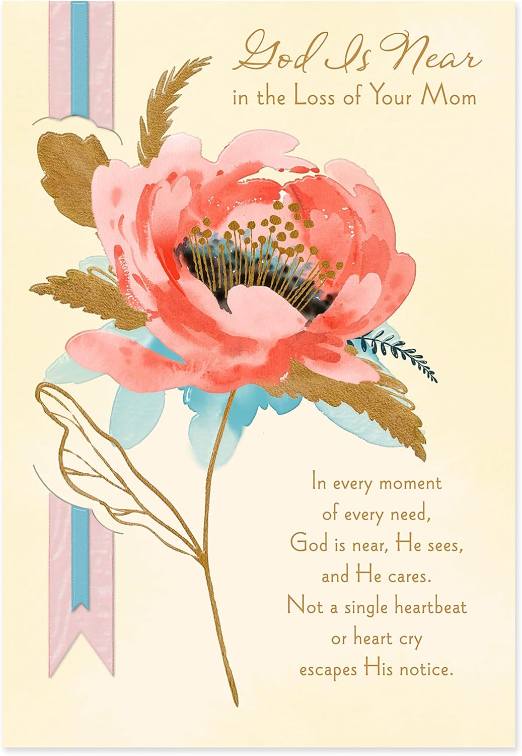 Hallmark DaySpring Religious Sympathy Card for Loss of Mom (God is Near ...