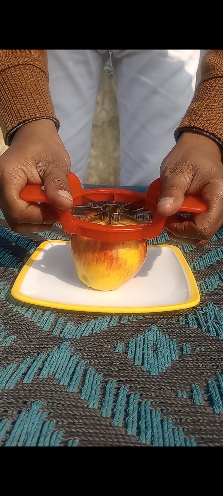 FLOSSYMART Apple Slicer, Corer, Cutter, Divider with 8 Stainless Steel ...