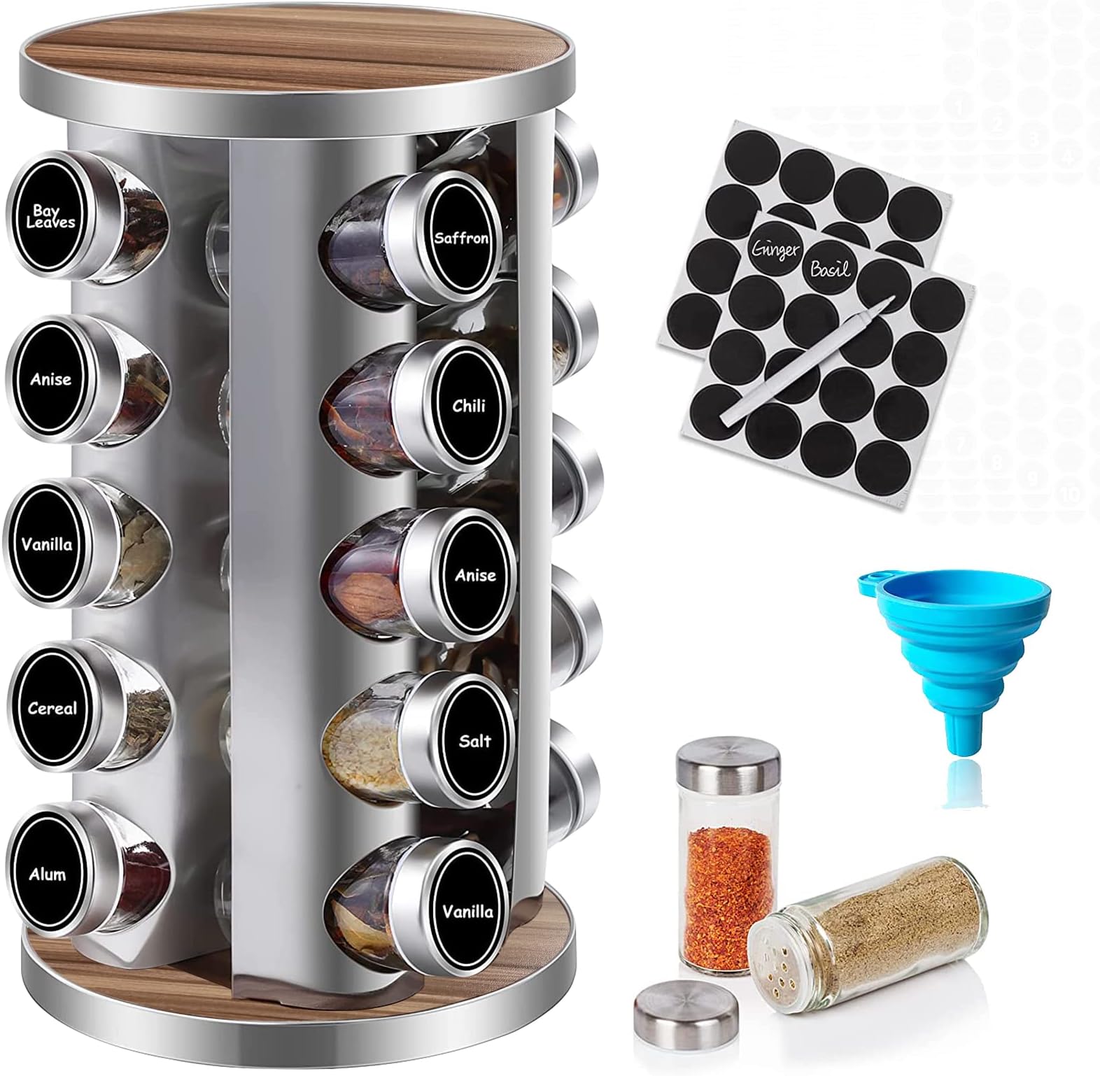 Amazon Basics 20-Jar Spice Organizer Rack : Amazon.ca: Home