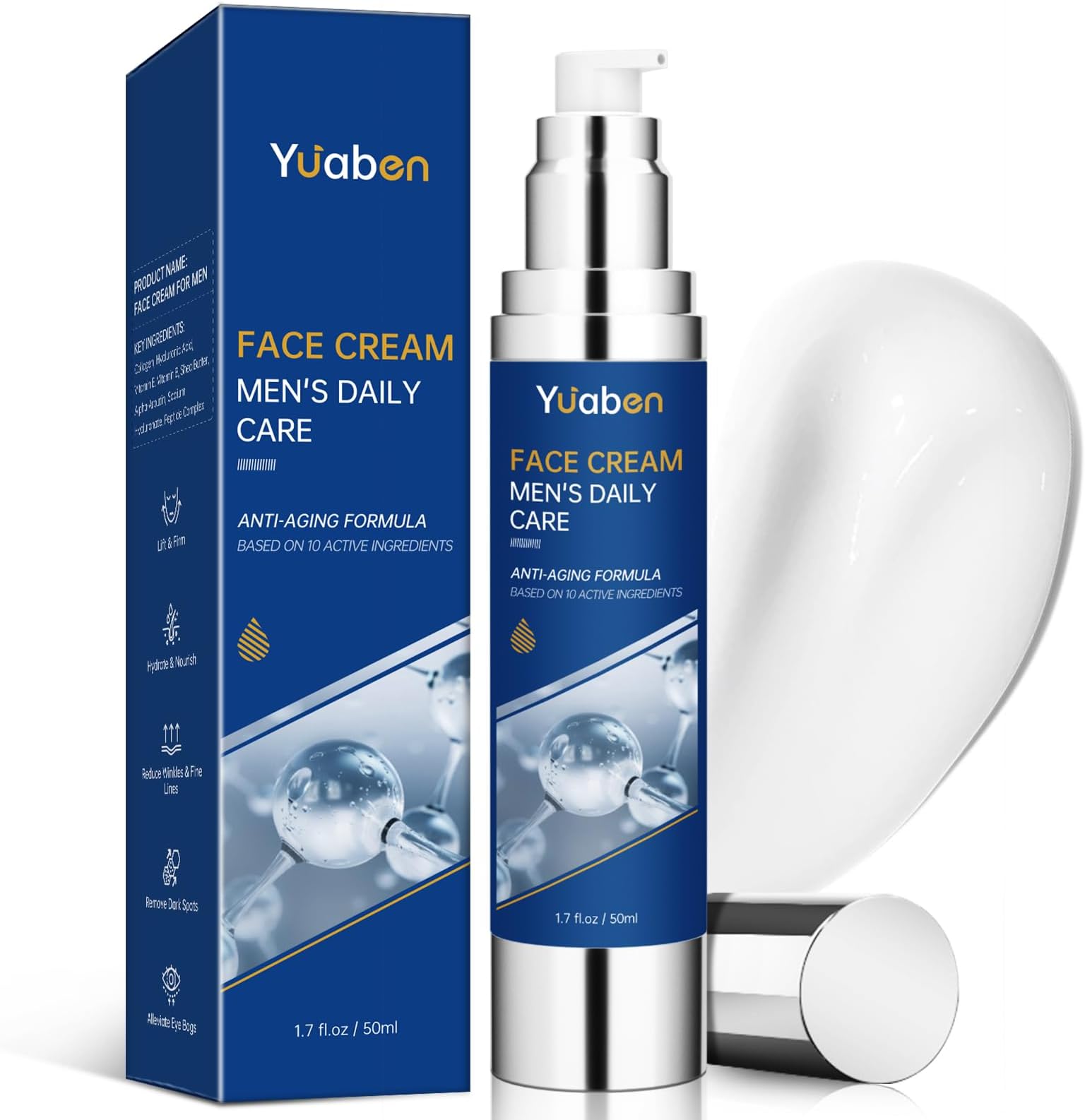 Amazon.com: 6-in-1 Face Cream for Men: Anti Aging & Wrinkle Cream for ...