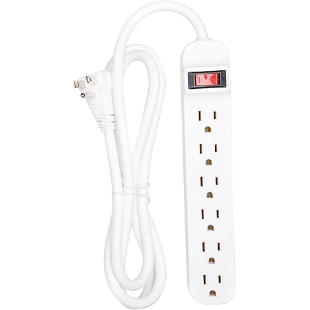 Belkin 6-Outlet Power Strip With 3ft Cord, White