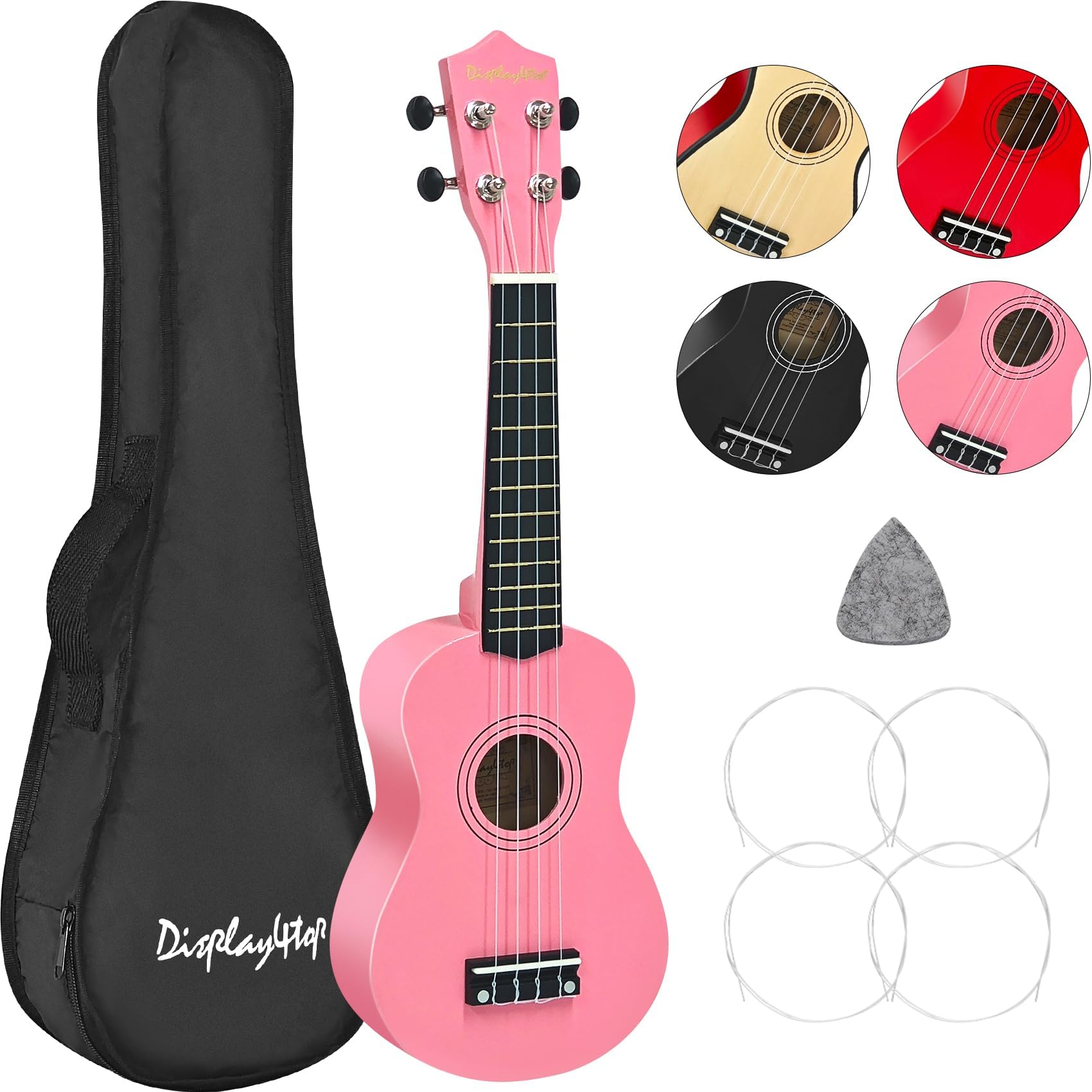 CB SKY 21” (53cm) Soprano Ukulele for Kids/Beginner - Pink : Amazon.co ...