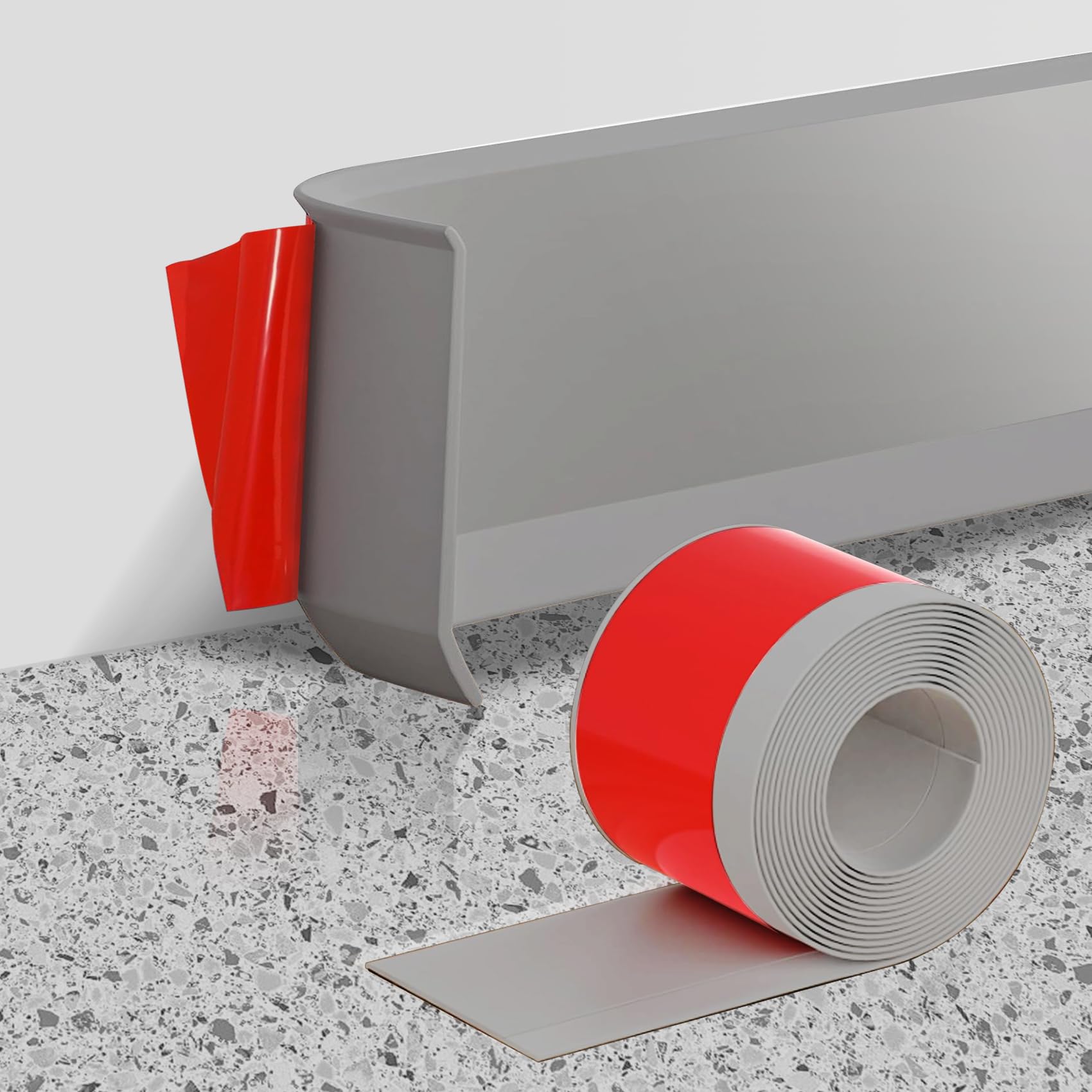 Snapklik.com : Gray Baseboard Molding Trim 4Inch X40 Feet Wall Base ...