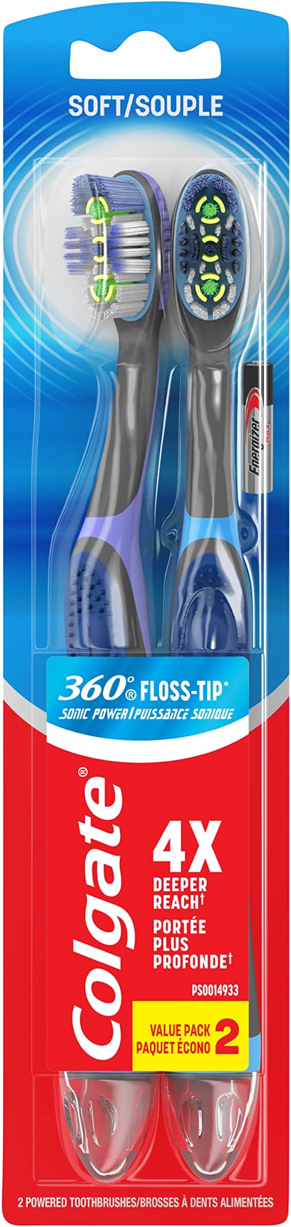Amazon.com: Colgate 360 Vibrate Deep Clean Battery Operated Toothbrush ...