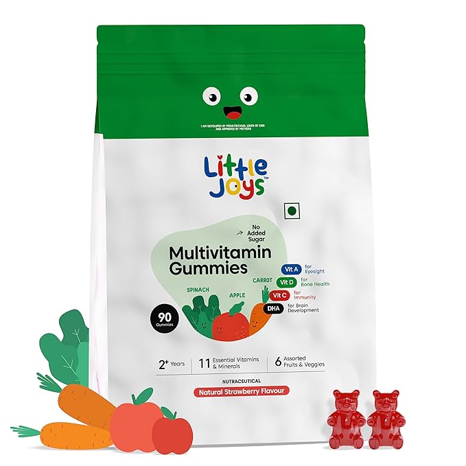 Little Joys Multivitamin Gummies Pouch for Kids (2-6 years) | 90 Days ...