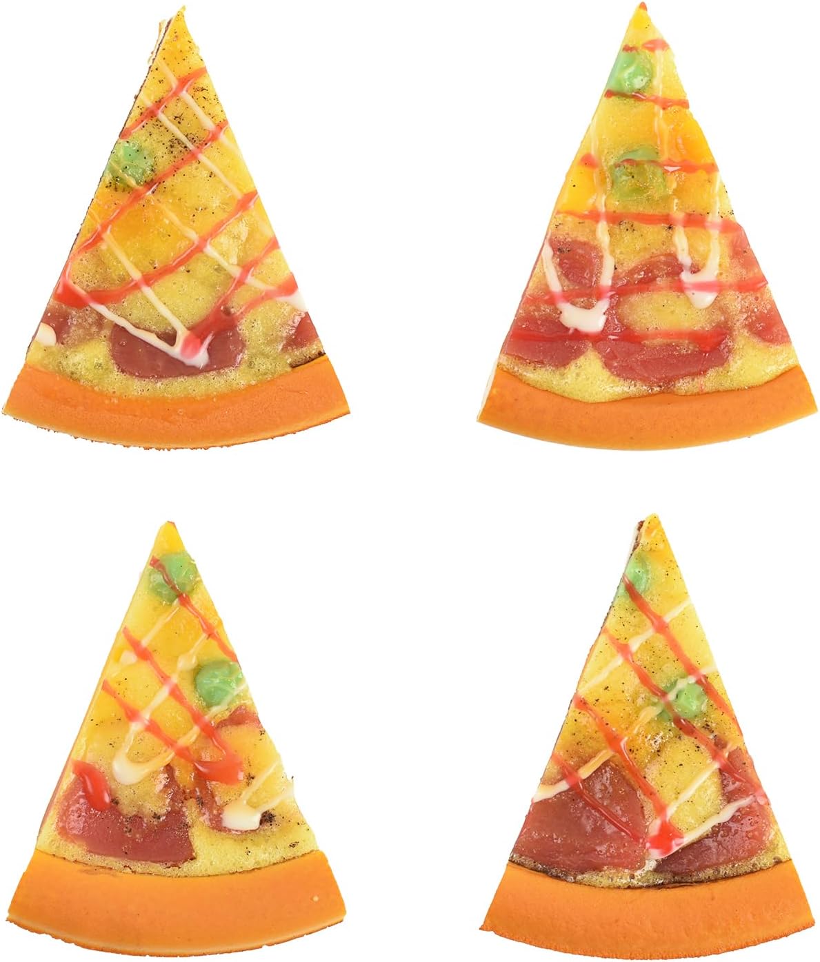 Amazon.com: Luckforest Artificial Pizza Slices, 4 Pcs Fake Pizza Slices ...