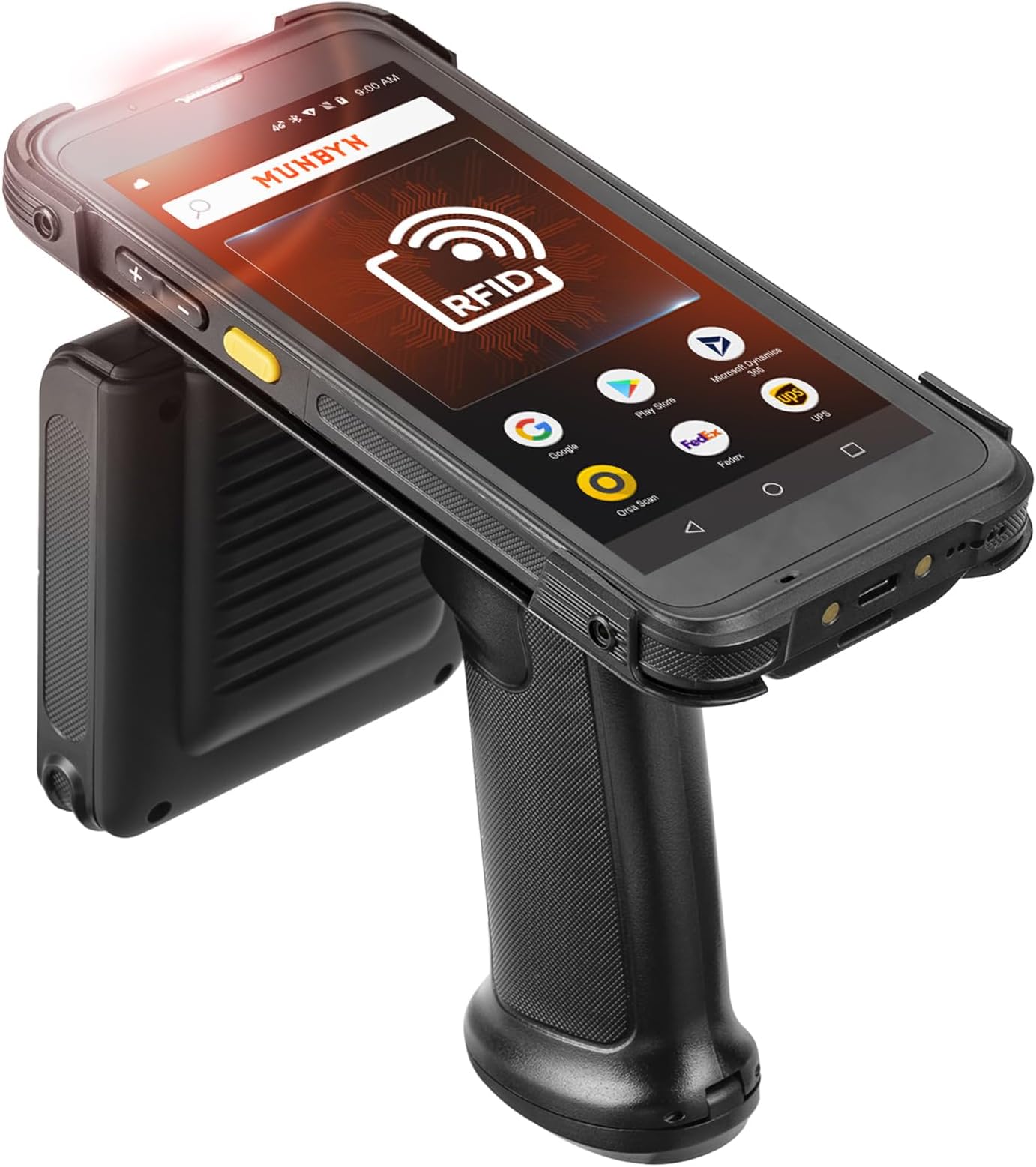Amazon.com : MUNBYN Android 13 RFID Bar code Scanner with 5.5" Screen ...