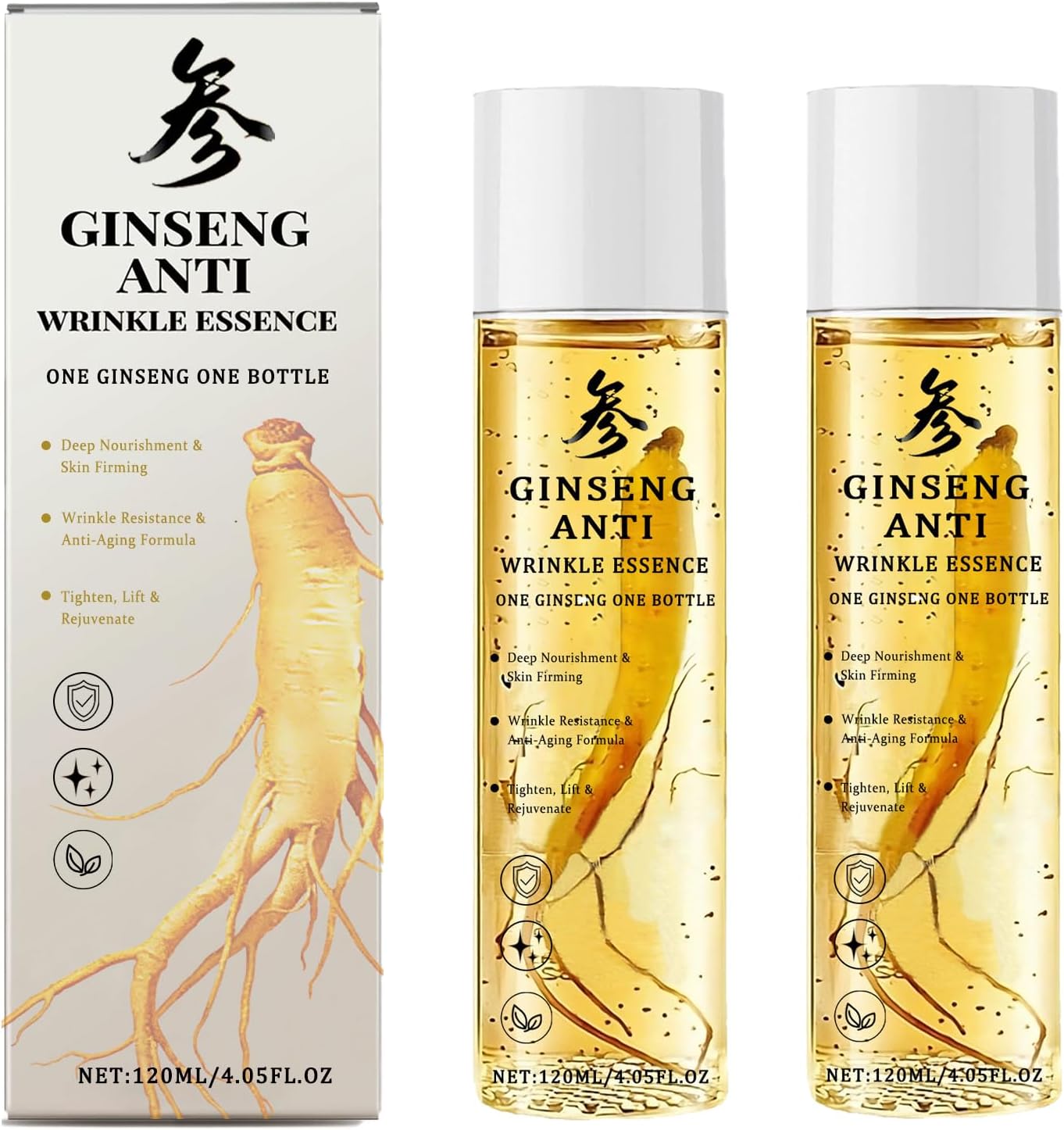 Amazon.com: Ginseng Essence Anti-Wrinkle Serum – Hydrating & Firming Face Oil with Ginseng Root ...