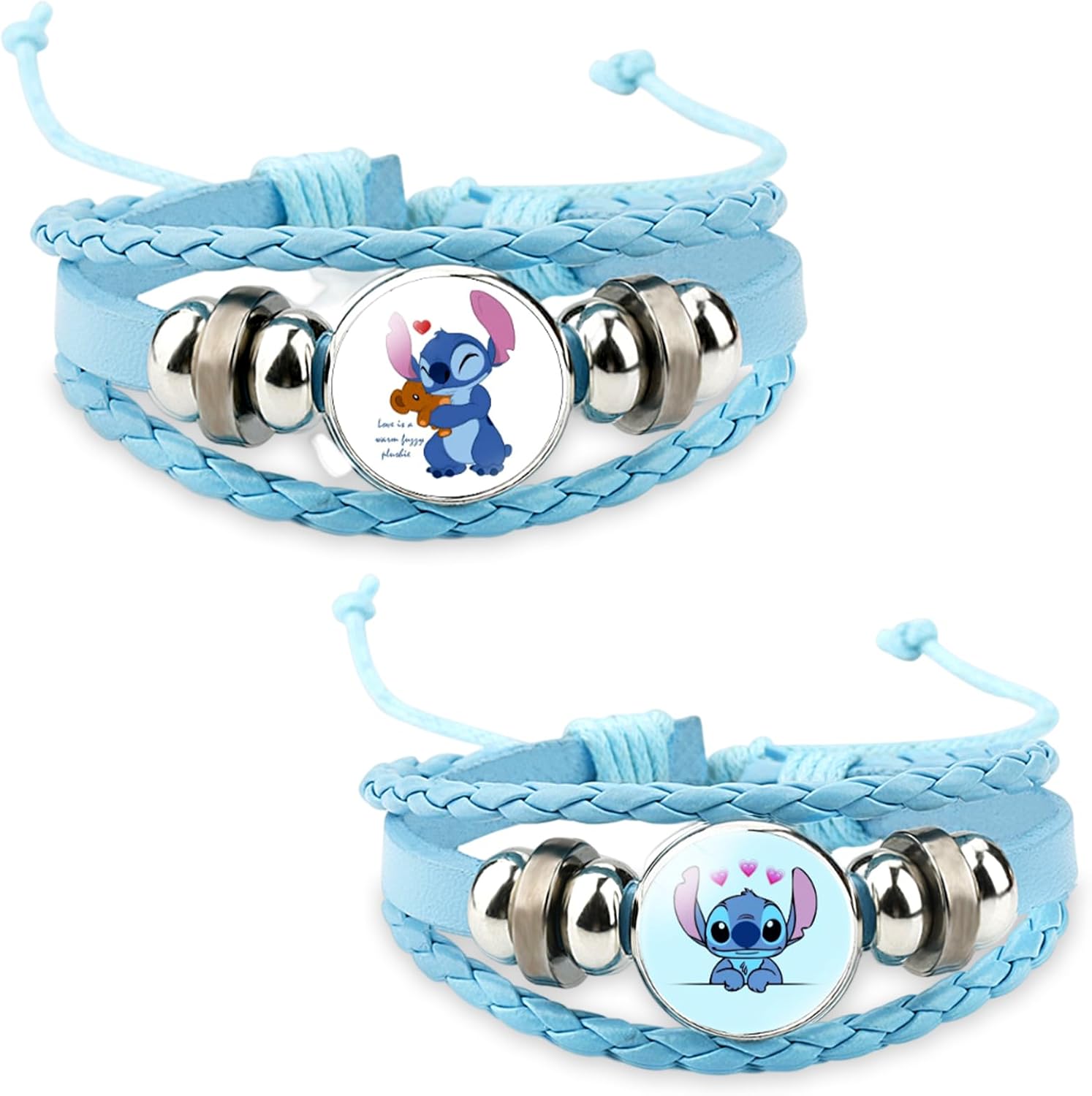 Ubephant Bracelet Stitch 2Pcs, Stitch Cadeaux, Stitch Merch, Réglable ...