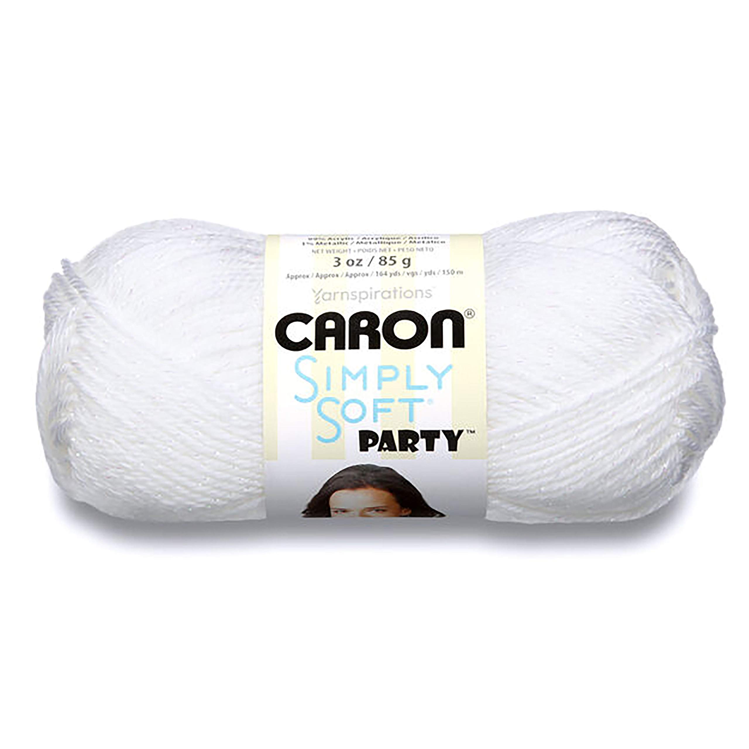 Amazon.com: Caron Simply Soft Party Yarn Snow Sparkle