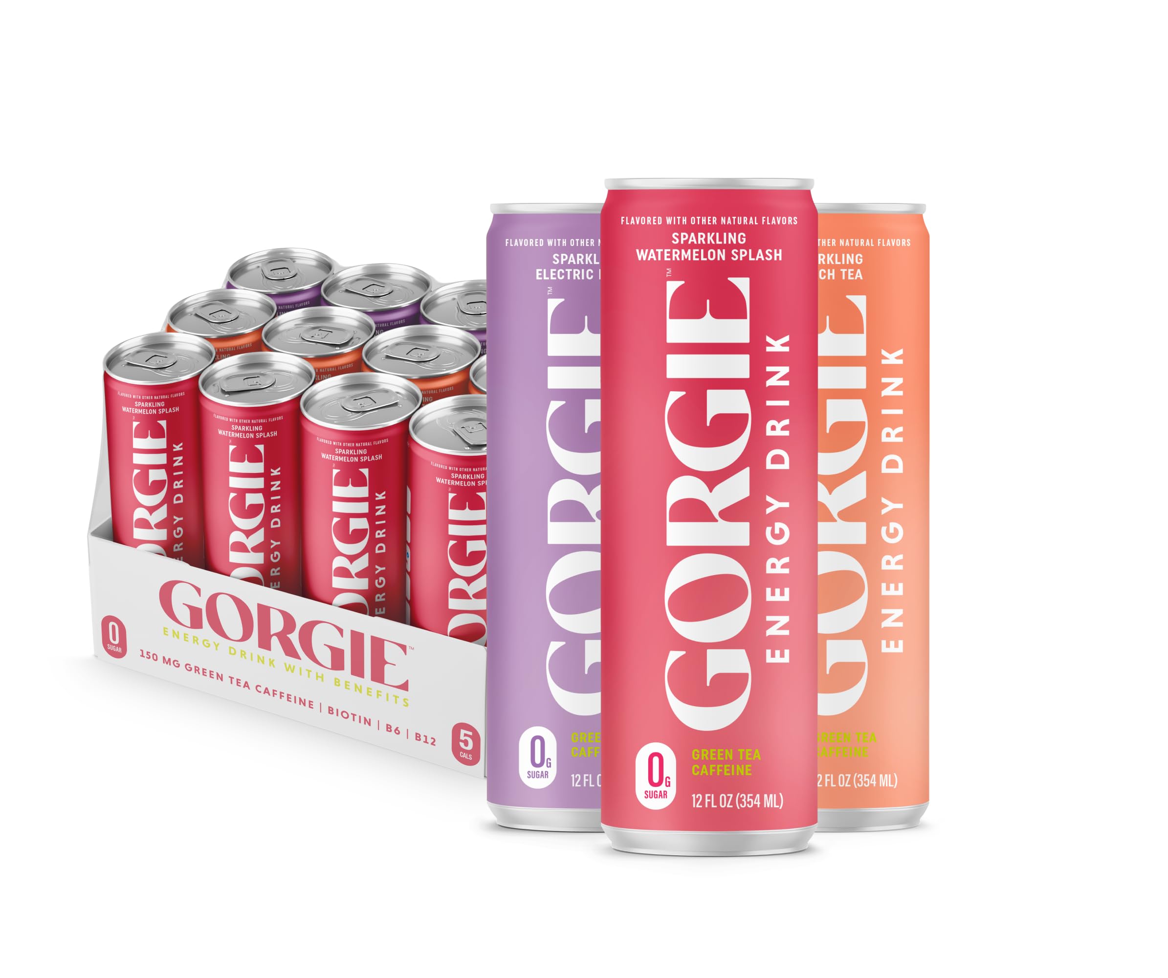 Amazon.com : GORGIE Original Variety, Sugar-Free Natural Energy Drink ...