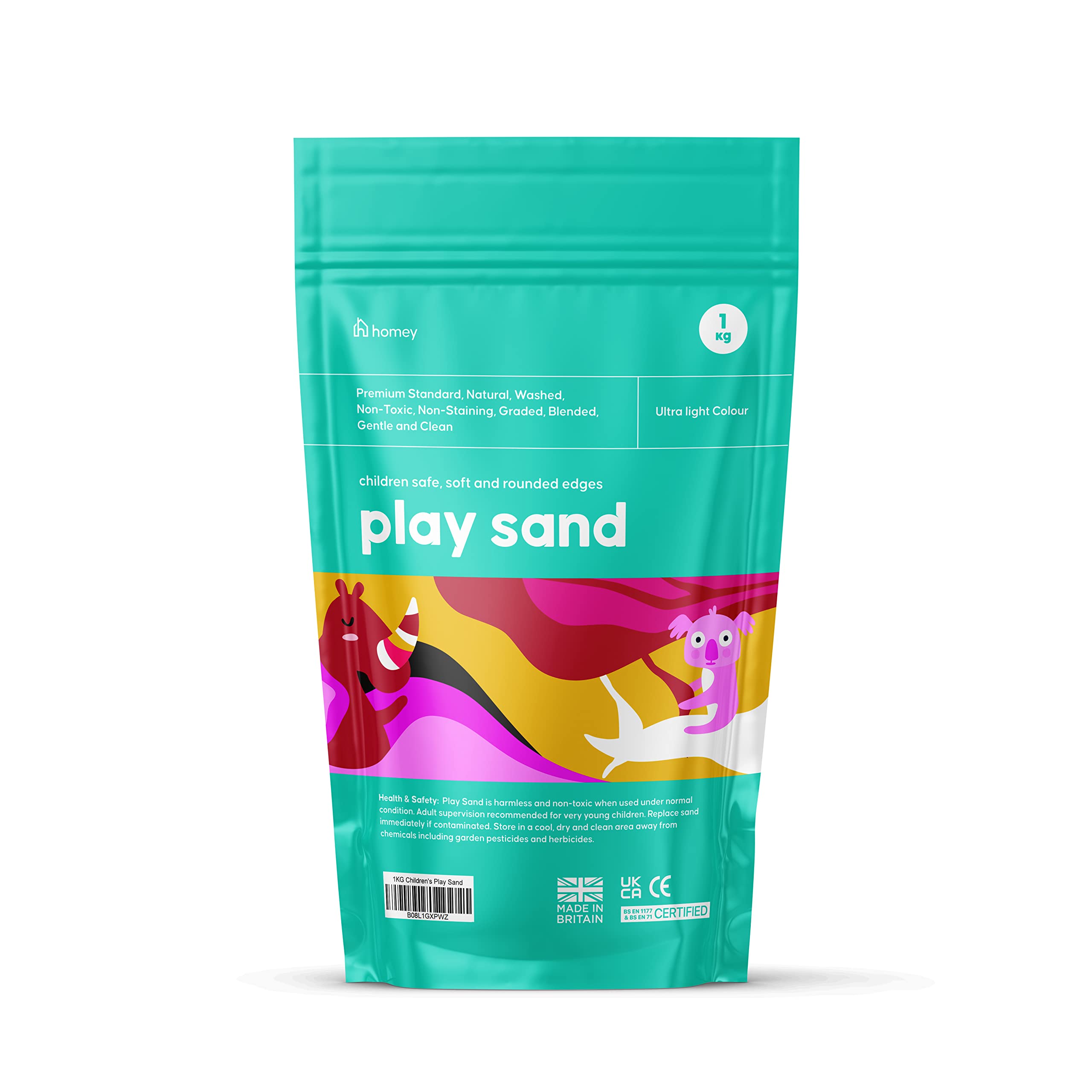 Buy Leap Horse Children's Play Sand, 1KG Non Toxic, Premium Grade ...