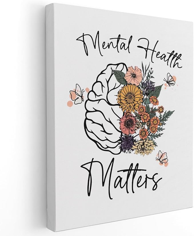 Amazon.com: APJYM Mental Health Wall Decor, Mental Health Matters ...