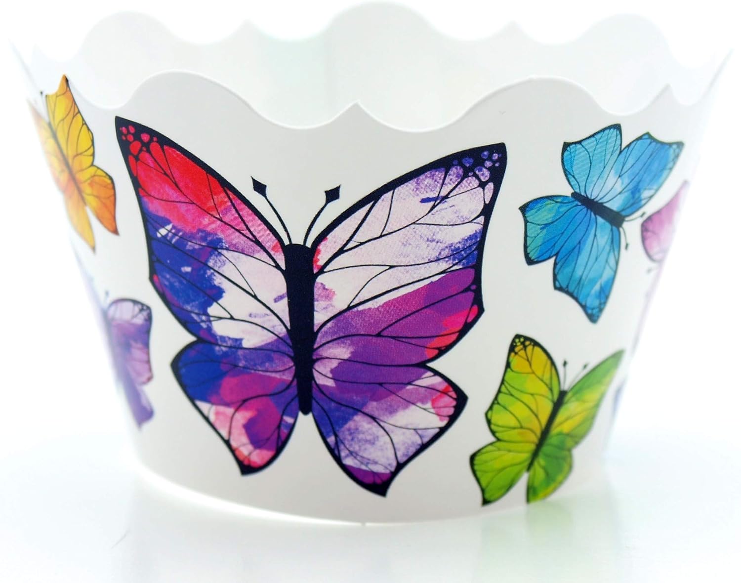 Amazon.com: Butterfly Party Supplies Cupcake Wrappers (12 Pack ...