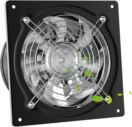 HG Power Through-the-Wall Ventilation Fan High CFM 6 Inch Exhaust Fan ...