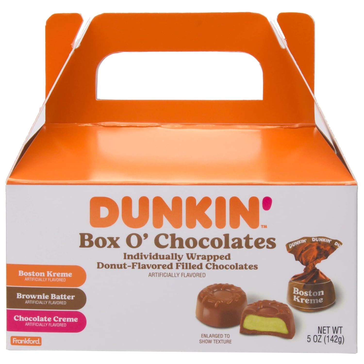 Amazon.com: Dunkin' Box O Chocolates, Boston Kreme, Strawberry Frosted ...