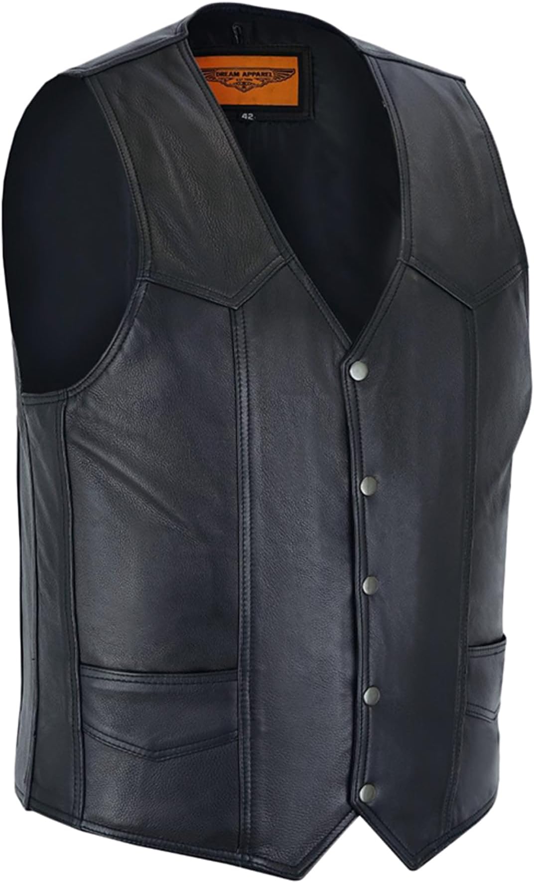 Amazon.com: HWK Leather Motorcycle Vest for Men and Women with ...
