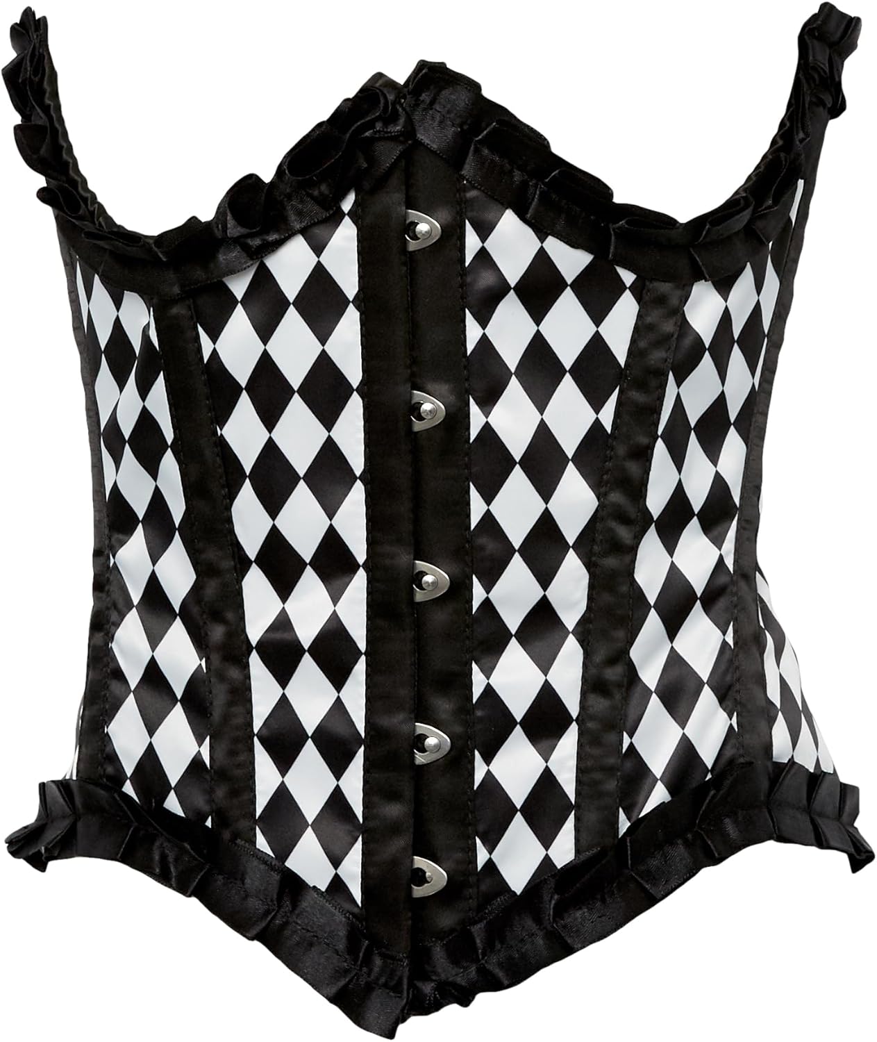 Amazon.com: Daisy corsets Womens Top Drawer Steel Boned Diamond Print ...