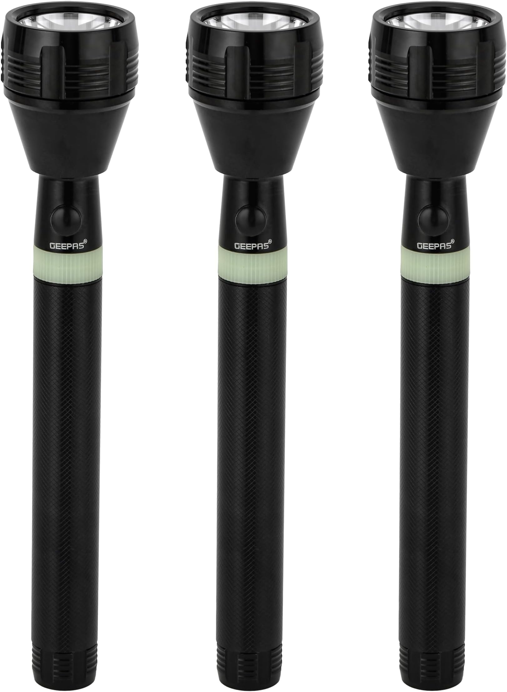 Geepas Gfl4622 Family Pack Rechargeable Led Flashlight, Set Of 3 : Buy ...