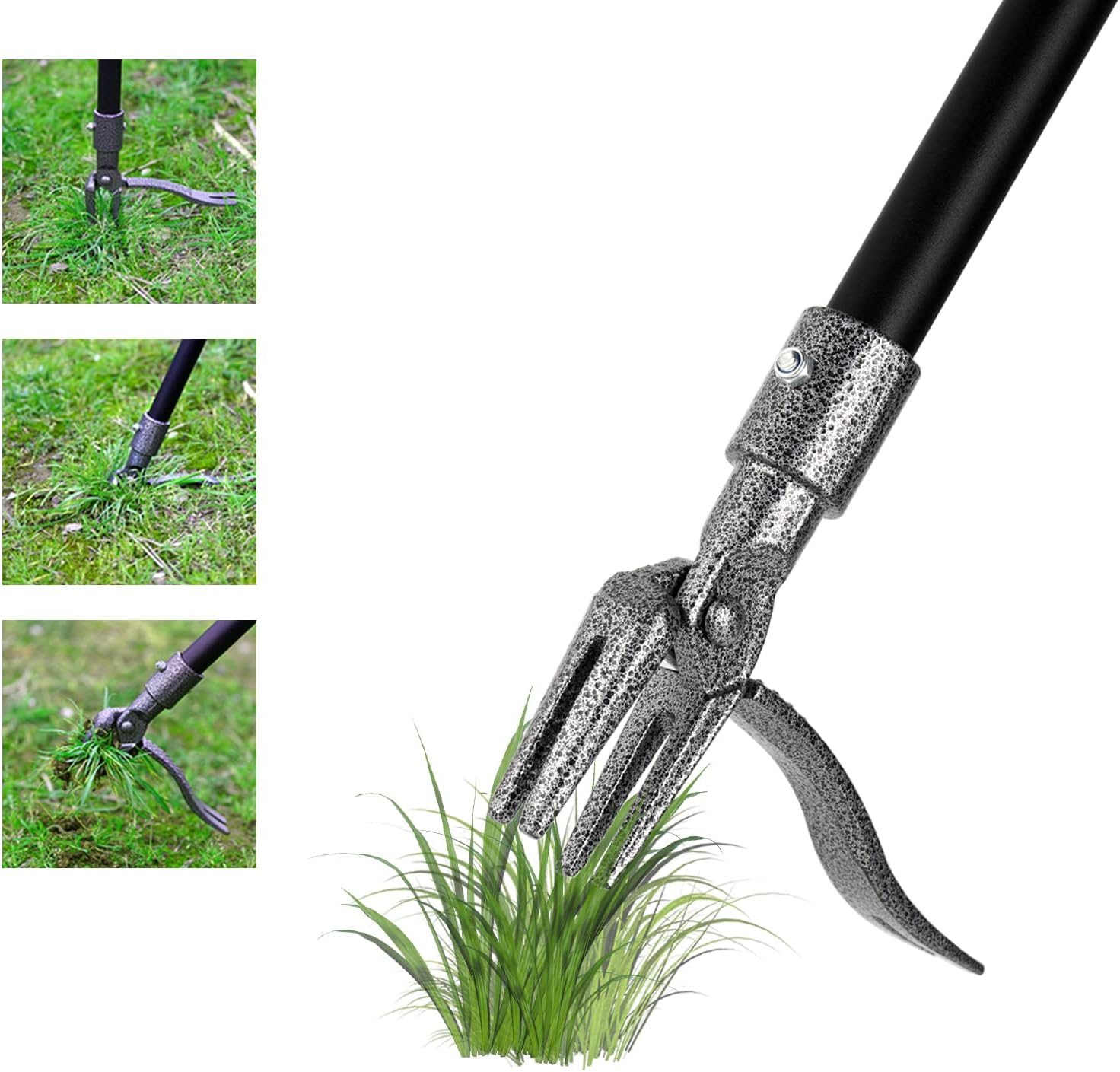 Amazon.com : Stand Up Weed Puller Garden Tool with 59 Inch Long Handle ...