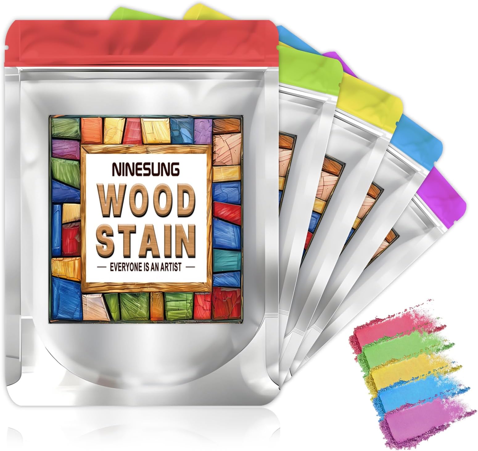 Wood Dye – Powdered Solvent 5 Color Kit – Wood Stain Kit (25 Grams ...