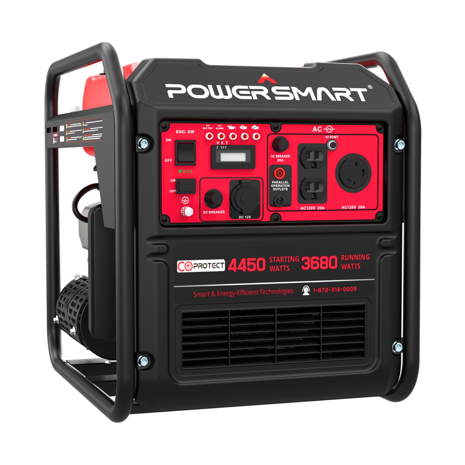 Amazon.com: PowerSmart 4450-Watt Open Frame Inverter Generator, CO ...