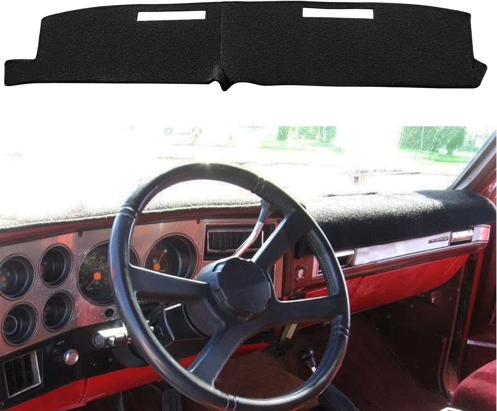 Amazon.com: HanLanKa Dash Cover Mat for 1973-1980 Chevy Chevrolet C10 ...