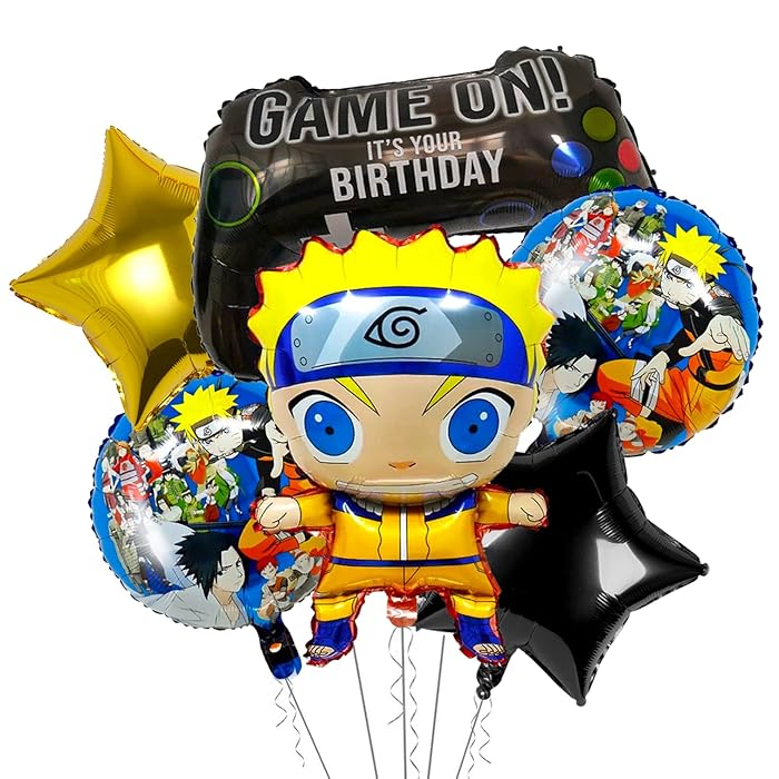 Buy Naruto Themed 6 PCS Aluminum Foil Balloons | Birthday Decorations ...