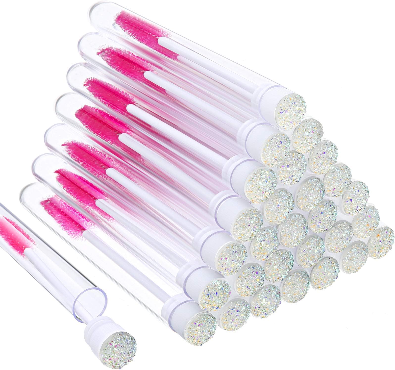 Amazon.com: 30 Pieces Disposable Mascara Wands Tubes Set Diamond ...