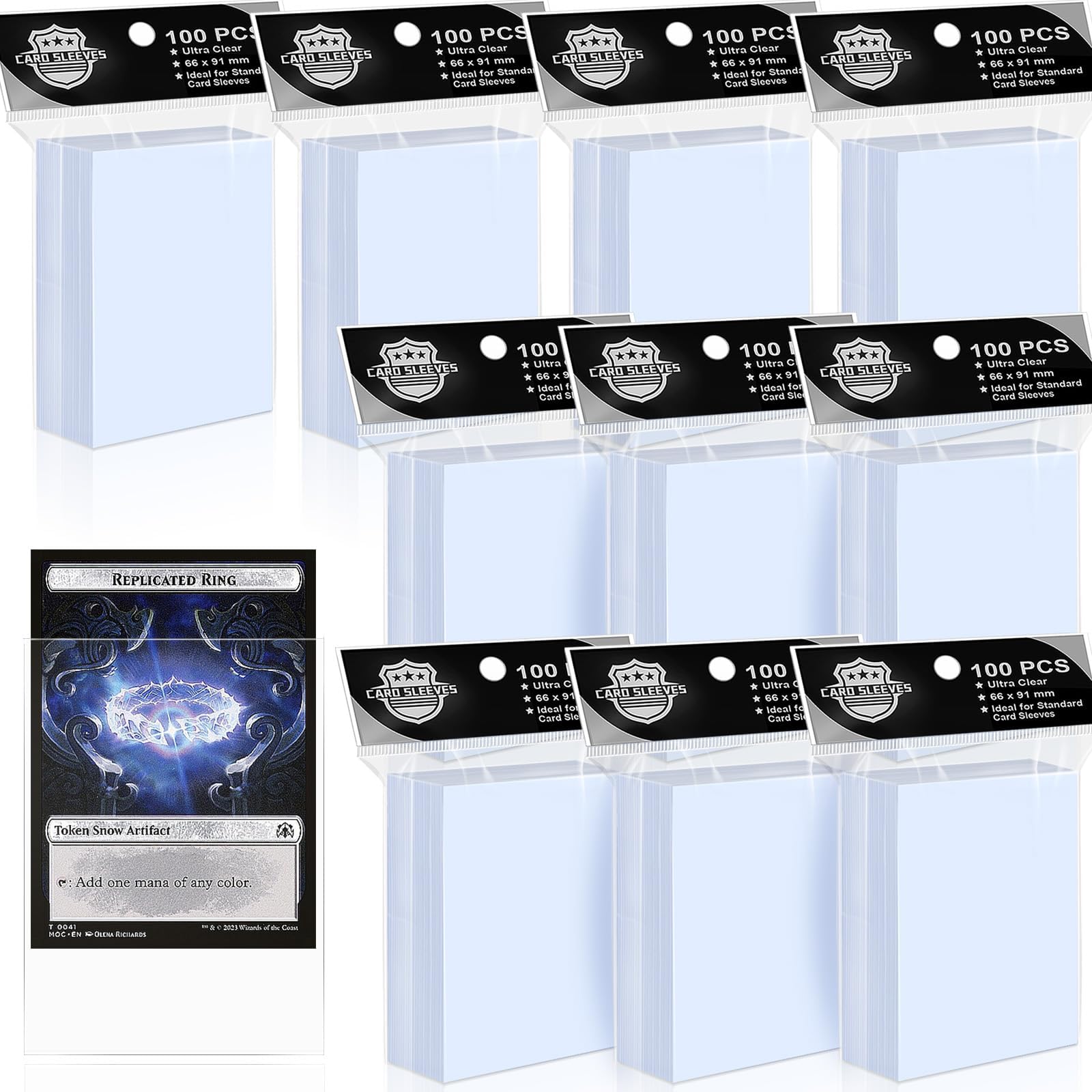 Amazon.com: Premium Penny Sleeves for Trading Cards - Standard Exact ...