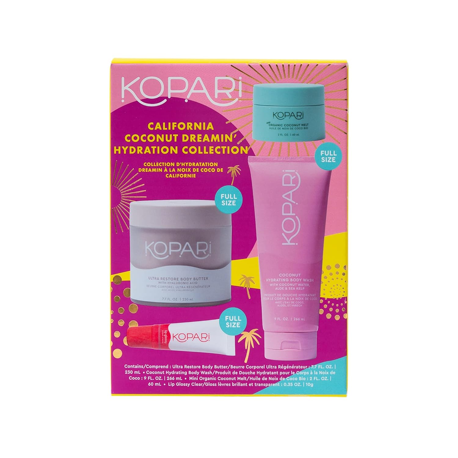 Amazon.com : Kopari California Coconut Dreamin' Hydration Collection : Beauty & Personal Care