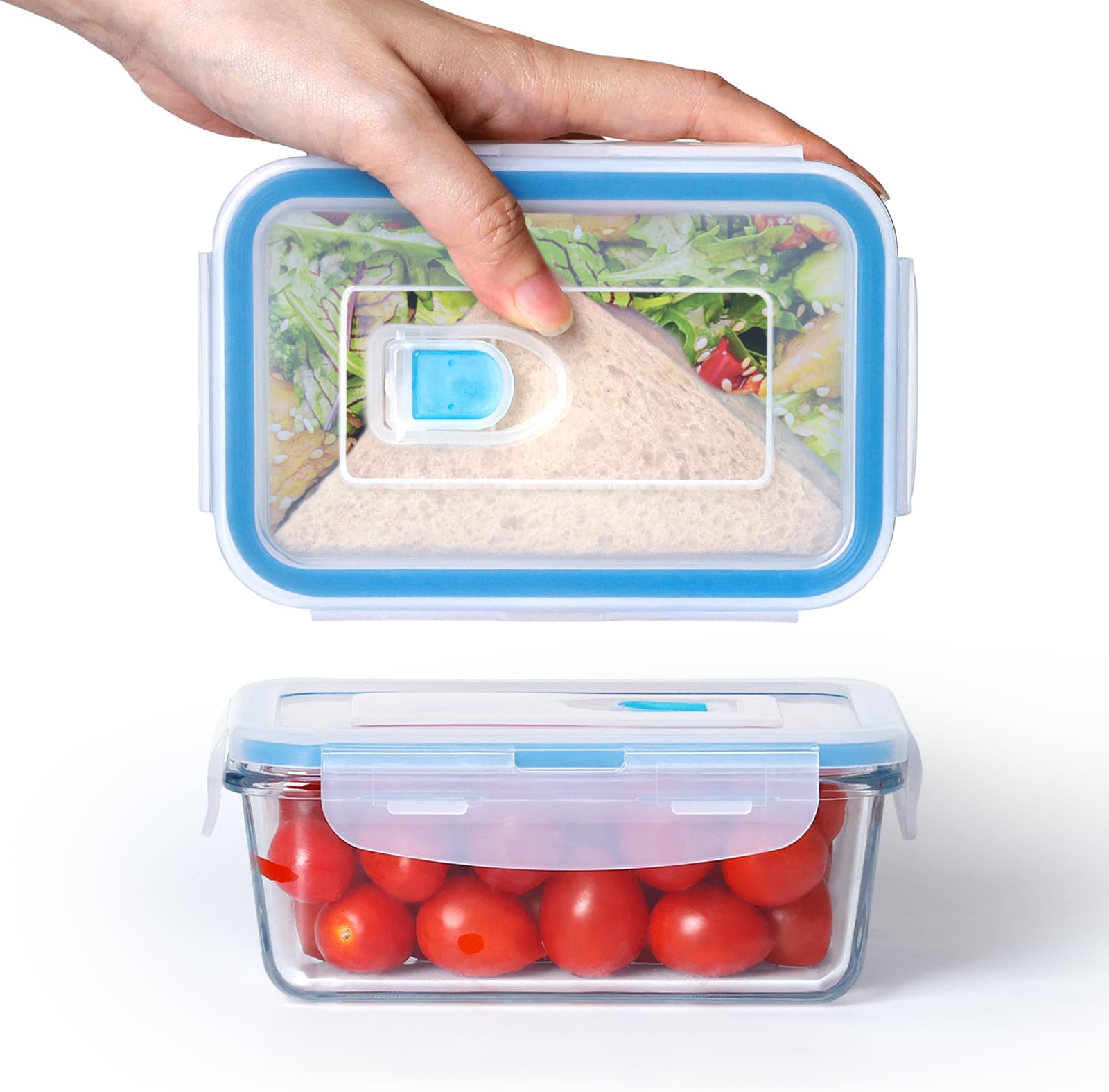 Amazon.com: Pyrex (6) 7210 3-Cup Rectangle Clear Glass Food Storage ...