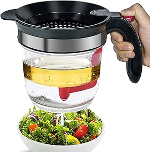 Amazon.com: Fat Separator With Bottom Release,Food Strainers Gravy ...